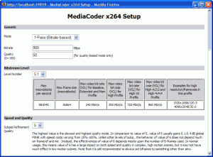 ext-x264setup | Inside & Outside MediaCoder