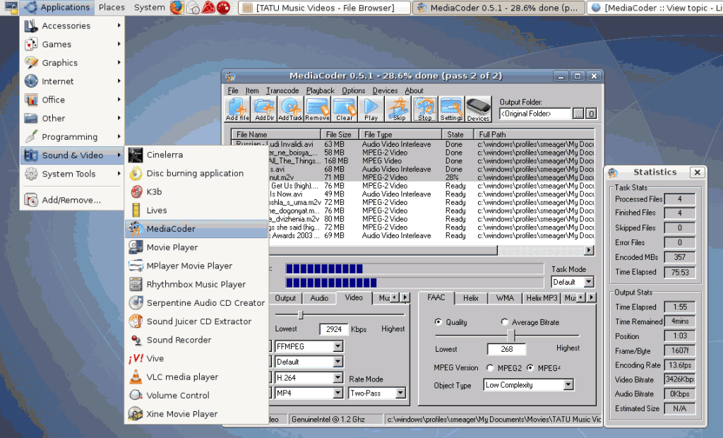 mediacoder-wine | Inside & Outside MediaCoder